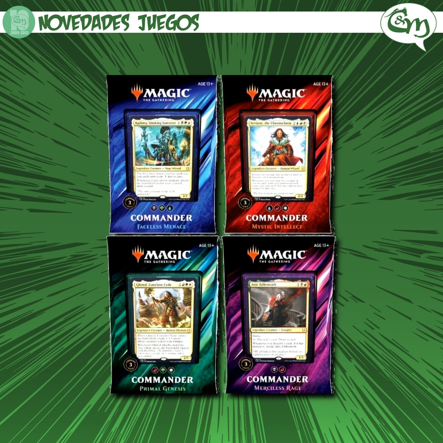 Comics: Nuevos mazos Commander de Magic!