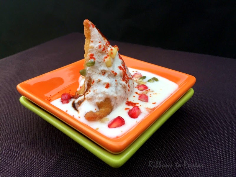 Samosa Chaat - Ribbons to Pastas