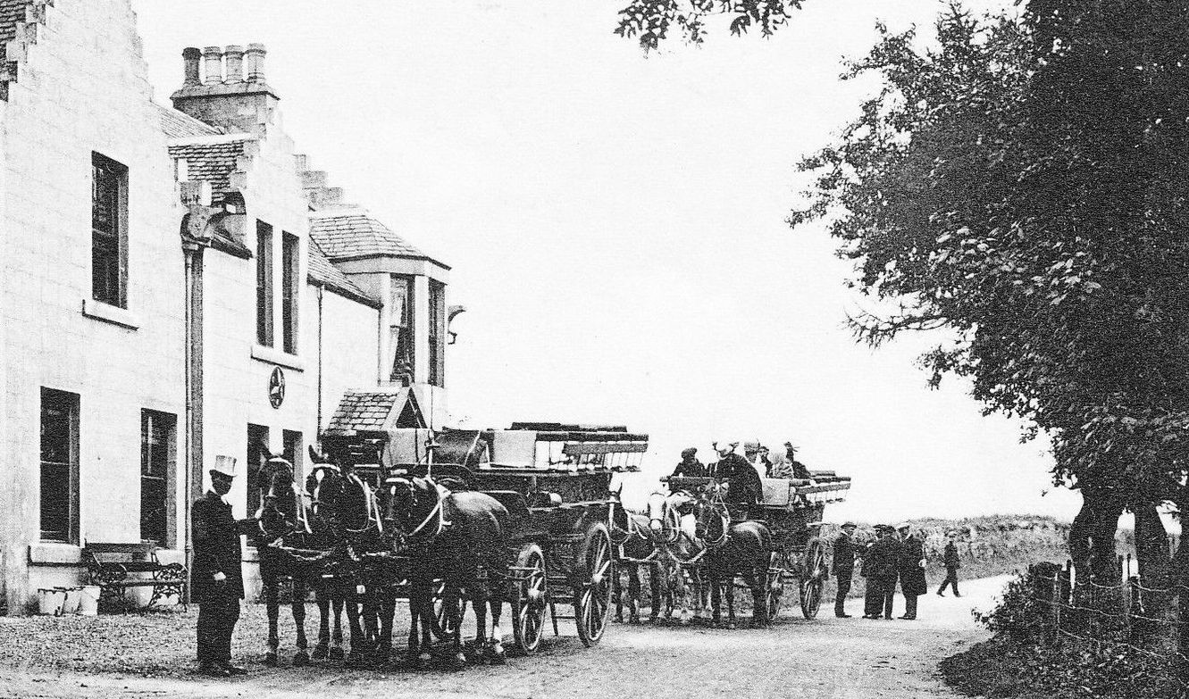 Tour Scotland: Old Photograph Cot House Hotel Argyll Scotland