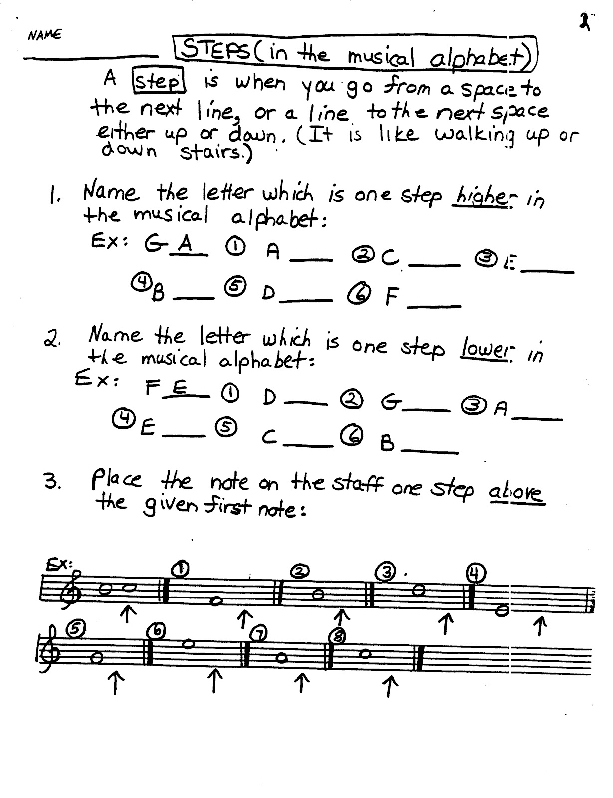 Miss Jacobson's Music: THEORY #5: STEPS and SKIPS