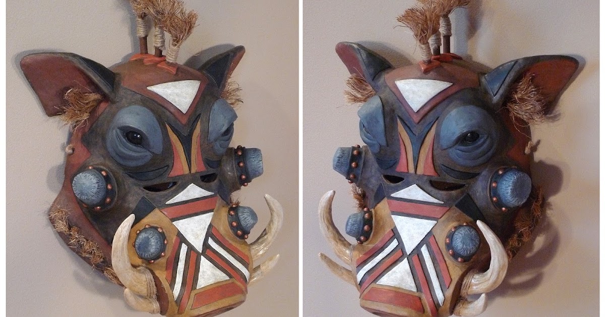 LUDstuff!: SCULPTURE: "The Warthog Mask"