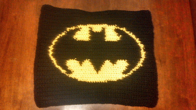 Butterfly's Creations: Superhero Afghan: Batman (Block 1)