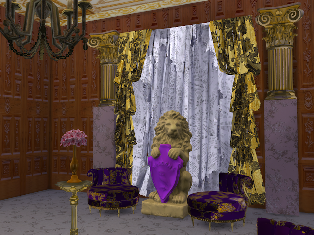 Anna Quinn Stories: Welcome Lion Statue For SIMS 4