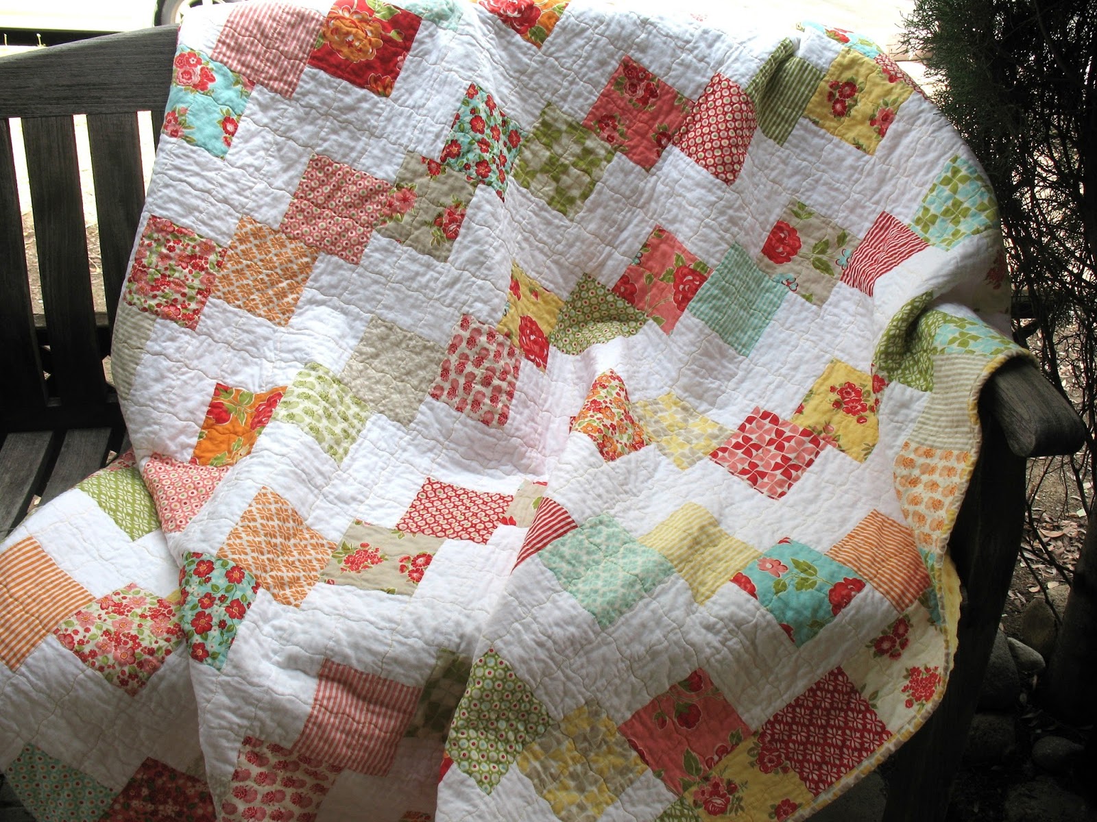 Ye Olde Sweatshop: Marmalade Falling Charms Quilt (#48)