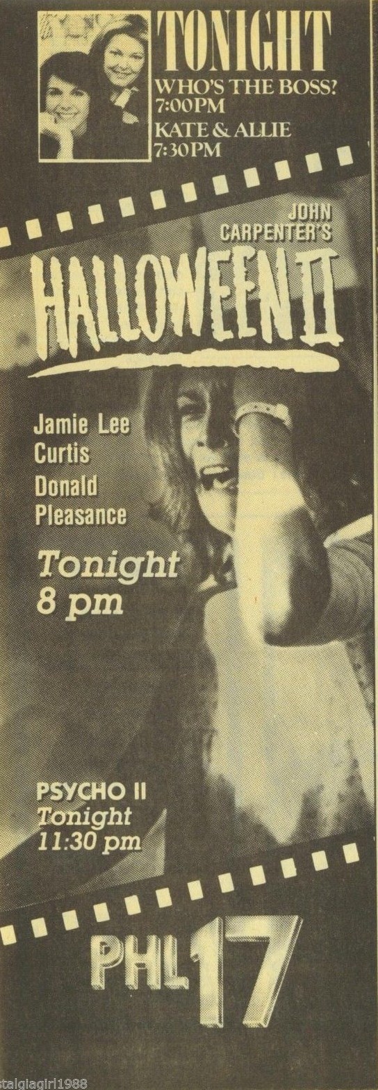 The Horrors of Halloween: HALLOWEEN II (1981) Newspaper Ads, VHS, DVD ...