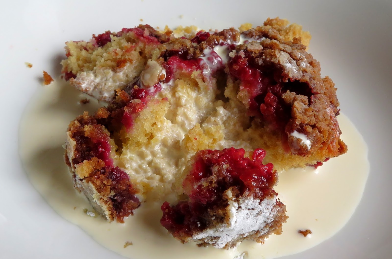 Lemon Raspberry Buckle | The English Kitchen