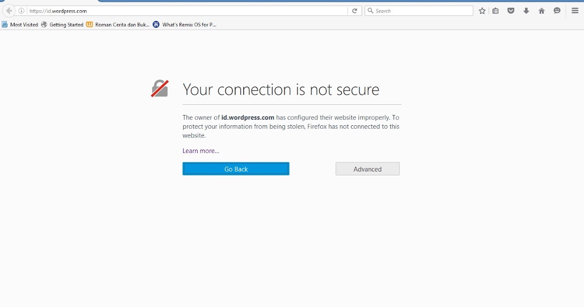 Cara Mengatasi Insecure Connection Pada Mozilla ~ Khotfiana