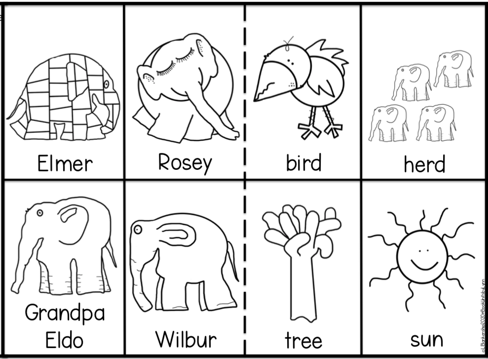 ELMER AND ROSE BOOK CRAFT ~ Book Units by Lynn