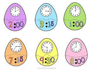 Classroom Freebies Too: Free Easter Egg Telling Time Puzzles