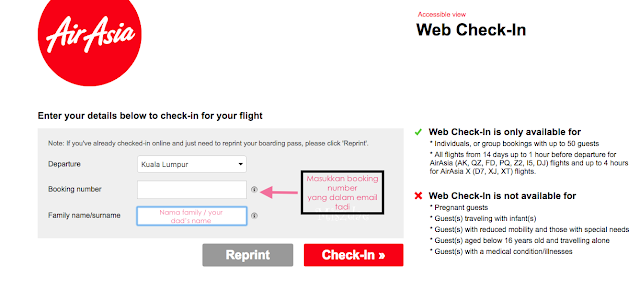 Cara check in ticket flight Air Asia online - NURULMUKHTARR : TRAVEL ...
