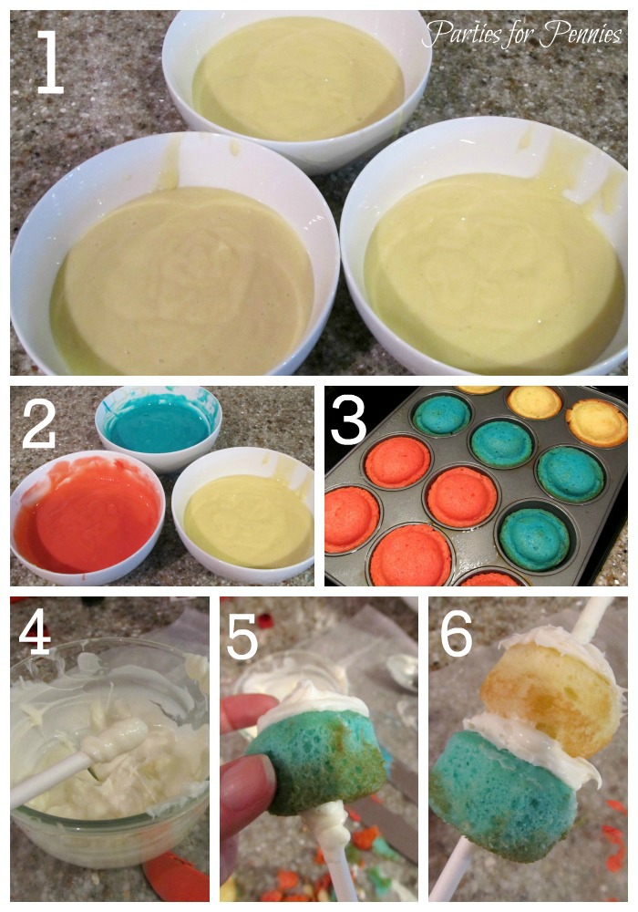 Bomb Cupcake Pops - Parties for Pennies