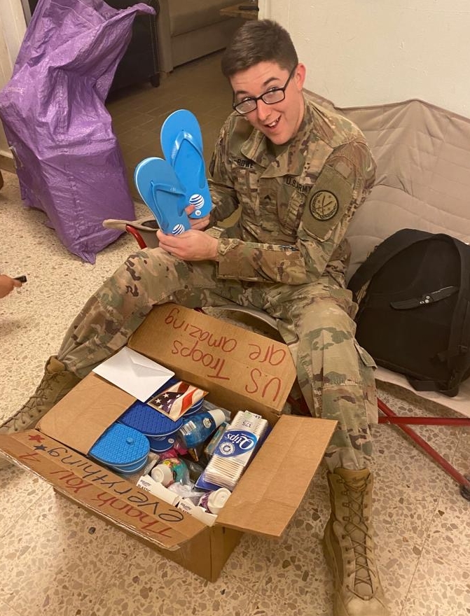 Care Packages for Soldiers: Care Package Thank You Note and Pictures