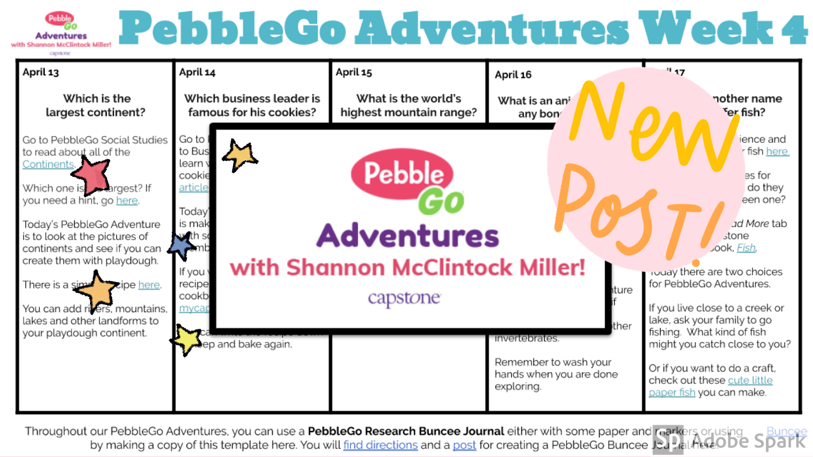 The Library Voice: Week 4 of the PebbleGo Home Questions & Adventure ...