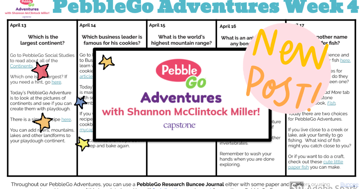 The Library Voice: Week 4 of the PebbleGo Home Questions & Adventure ...