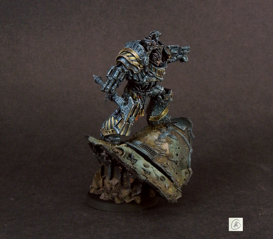 samson minis: Finished! Perturabo, Primarch of the Iron Warriors