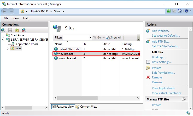 Konfigurasi FTP Server pada Windows Server