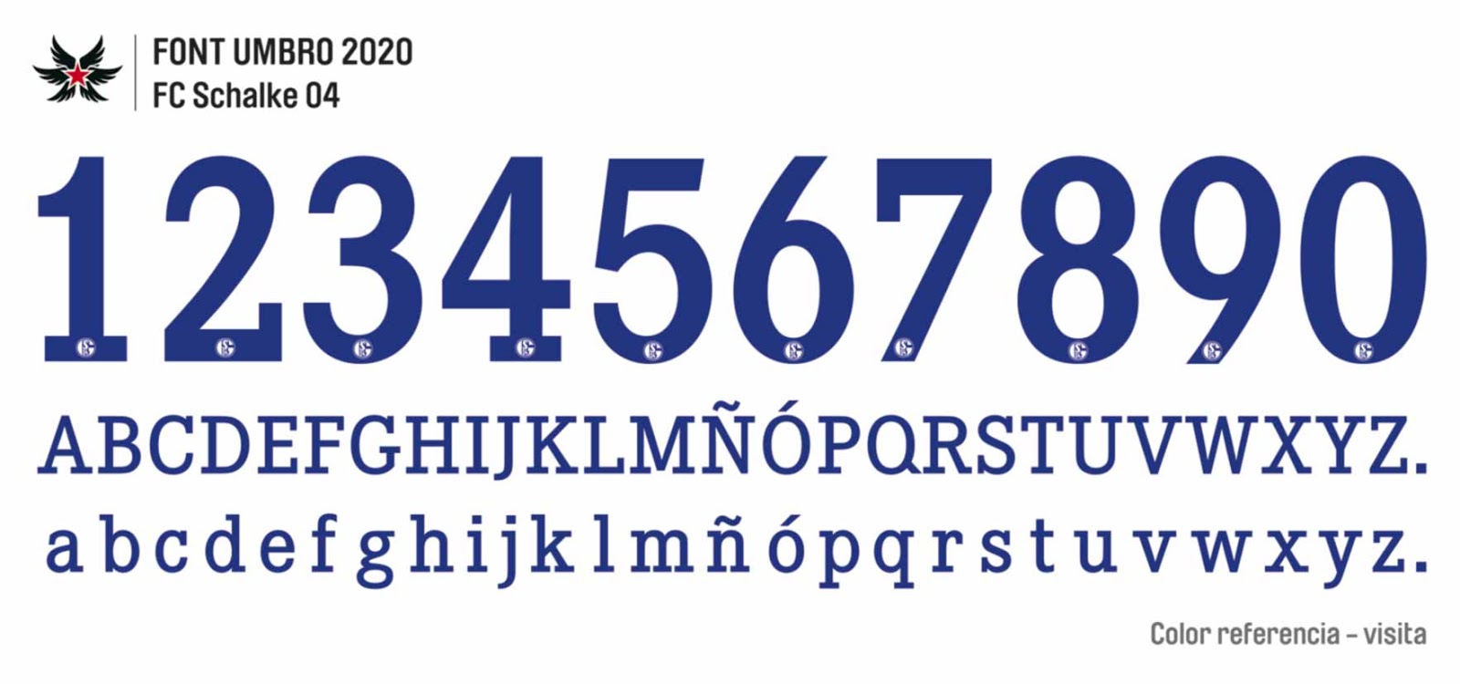 TIPOGRAFIAS Y FONTS: Font FC Schalke 04 / Umbro 2020