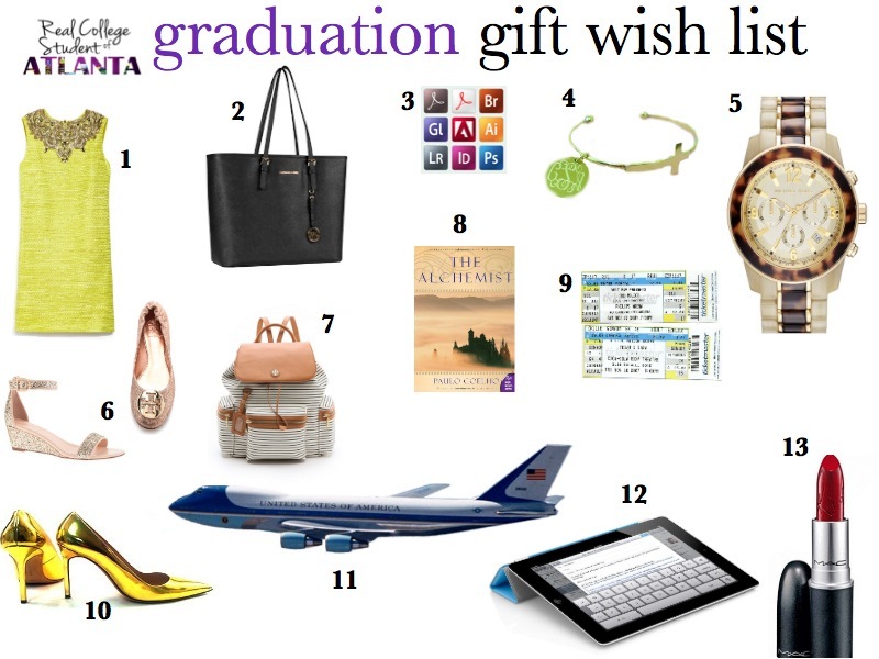 Real College Student of Atlanta: Graduation Gift Wish List