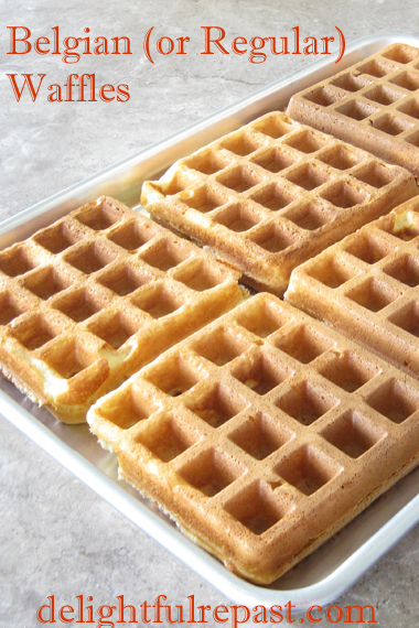 Delightful Repast: Belgian Waffles - or Regular Waffles - Freezing and ...