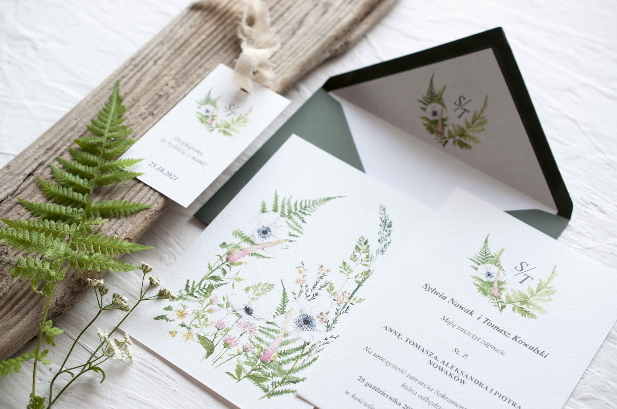 Papeteria ślubna - Paproć - Mioduszewska