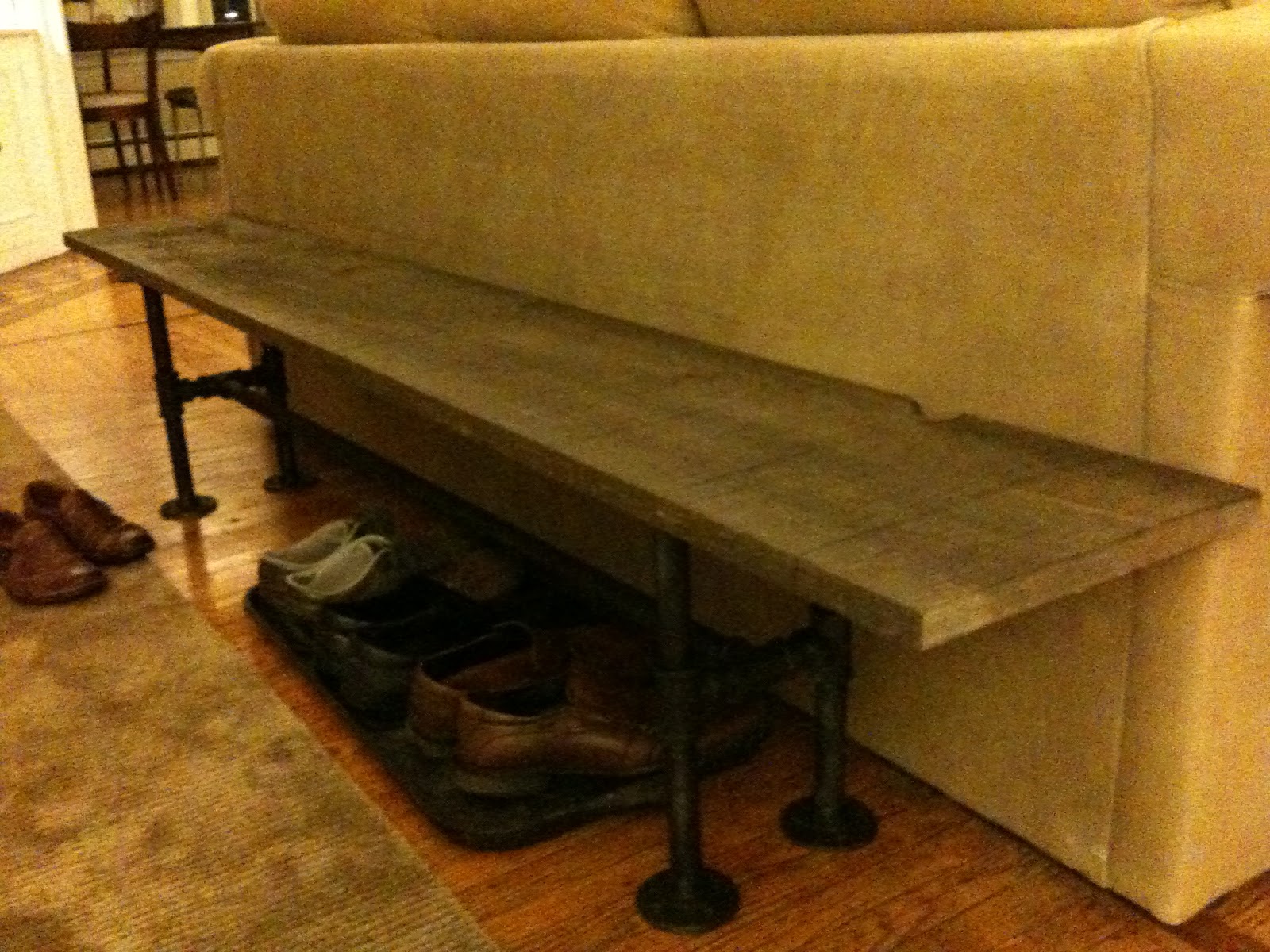 j and l projects: DIY Project Ten- Pipe Bench