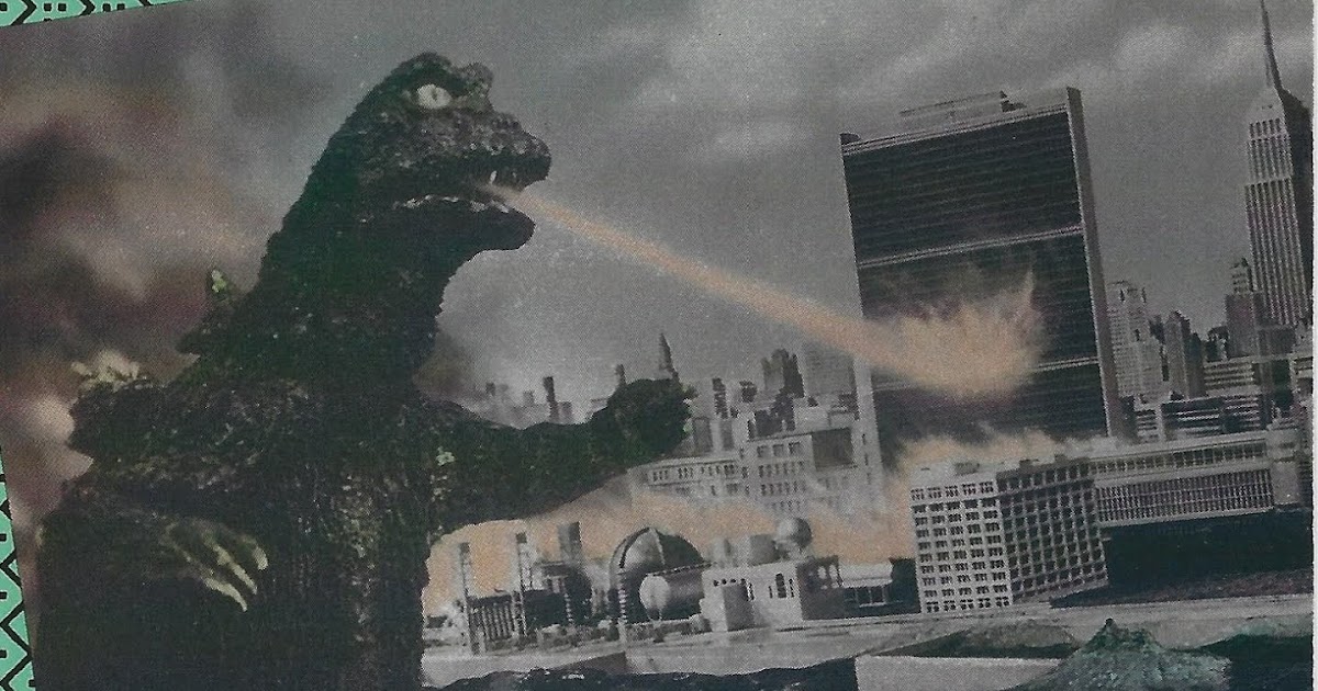 the sphinx: Godzilla Greeting (Congratulations) Card (Ambassador, 1987)