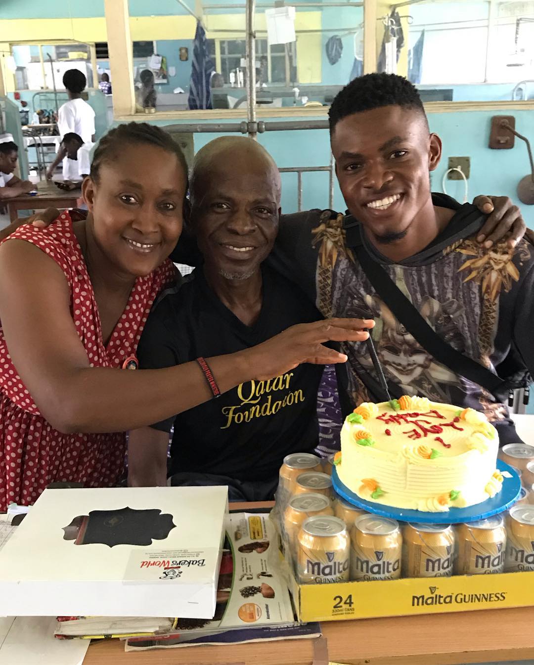 Chukwudike Akuwudike father's birthday before his death