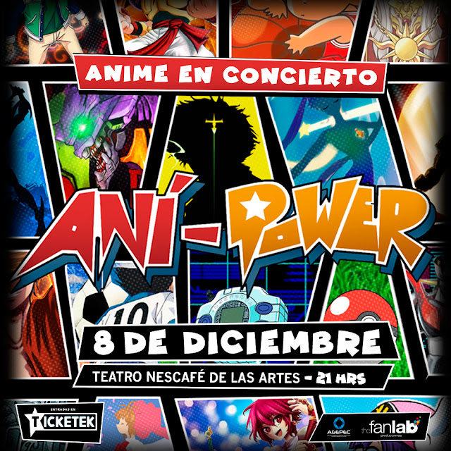 Este 8 de diciembre revive los clásicos del anime con Ani-Power