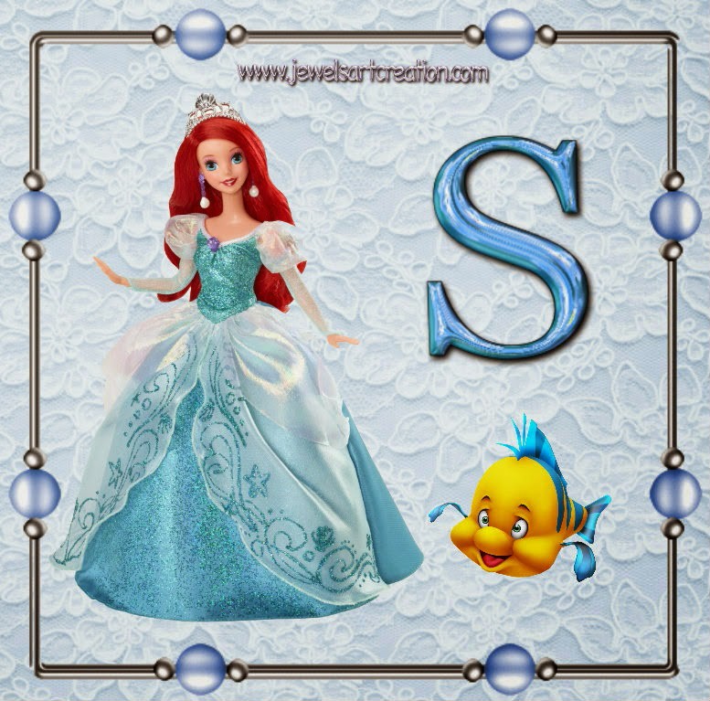 Ariel Barbie Abc. Letras de Ariel Barbie. - Oh my Alfabetos!