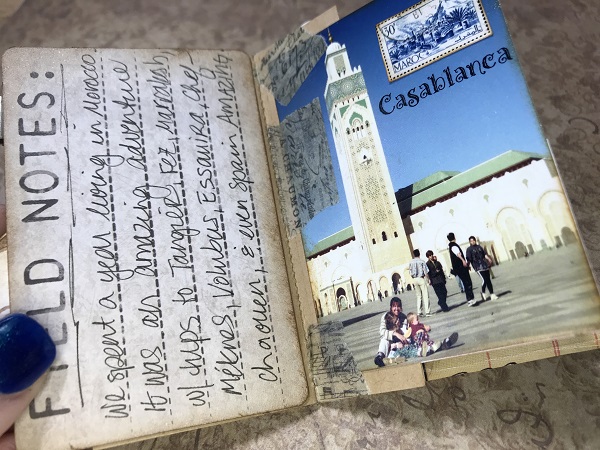 Karen Bearse Designs: Mini Portfolio in a Travel Bookcase for Eileen Hull