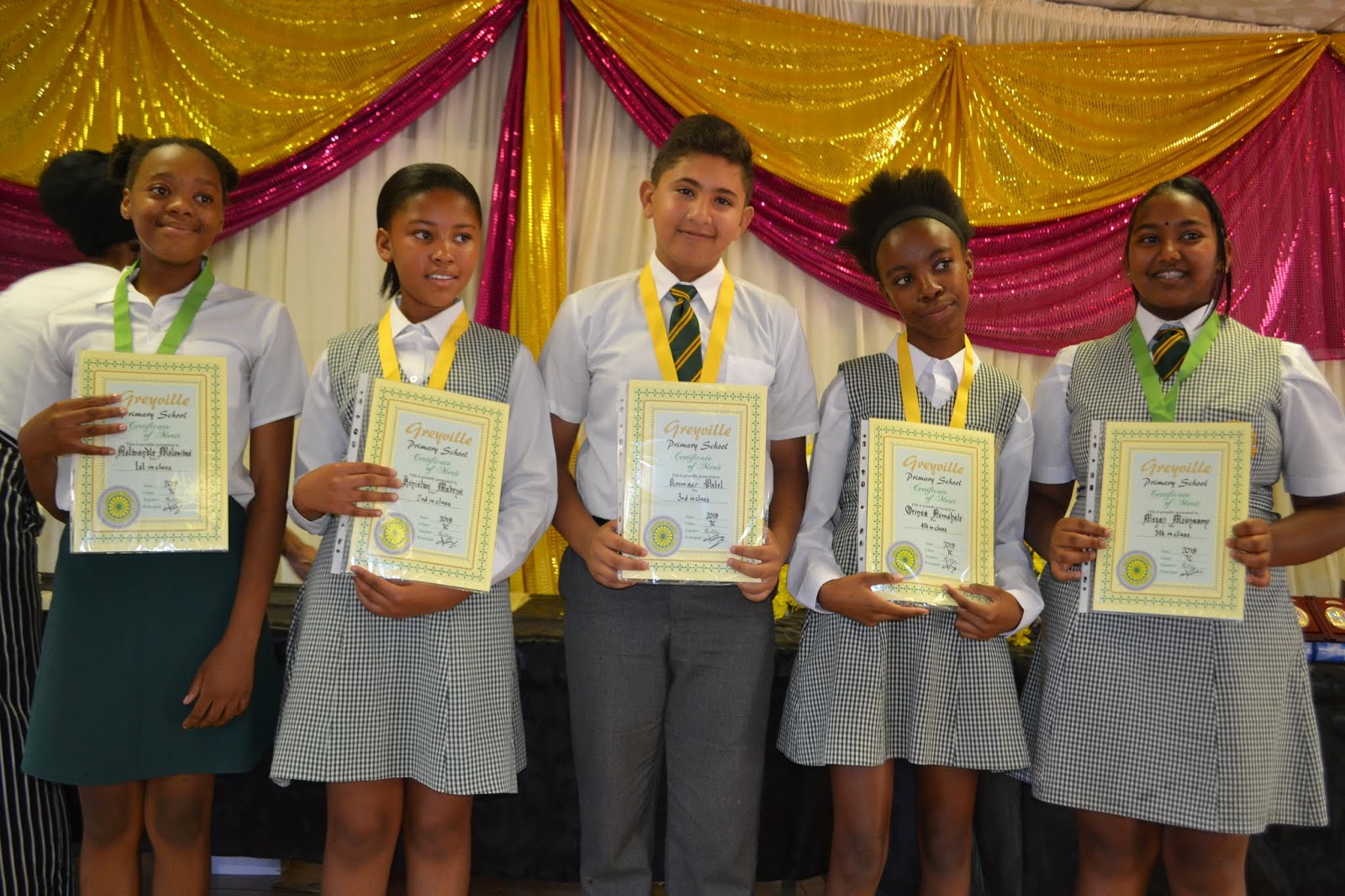 Greyville Primary School Grade 7 awards