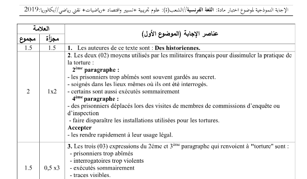 sujet bem 2021 français avec correction pdf