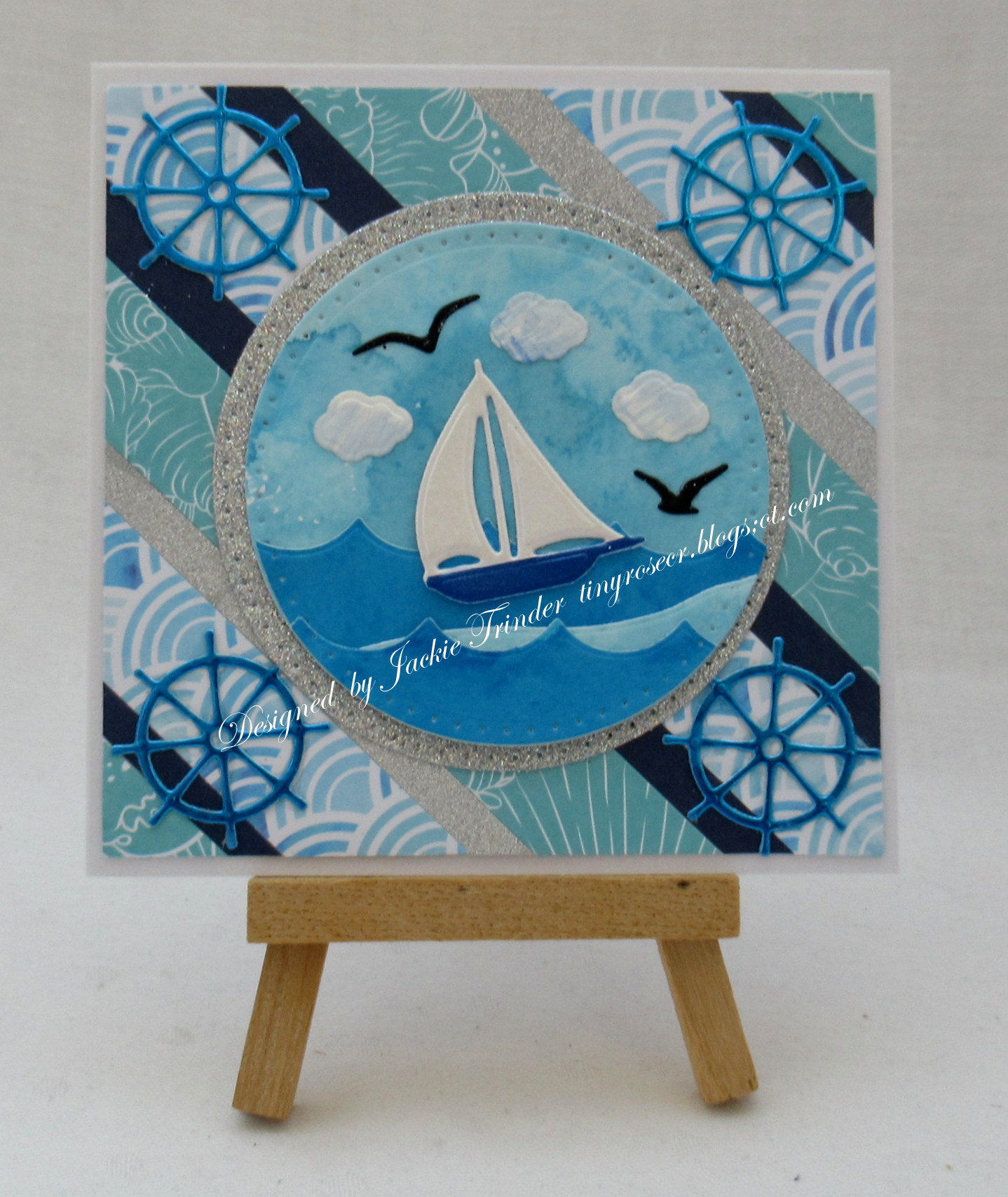 Tinyrose's Craft Room: Nautical Card made with Snippets