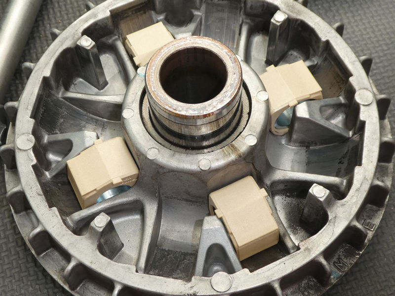 Honda SWT-400: Honda SWT-400 improved acceleration via my 4 slider CVT mod