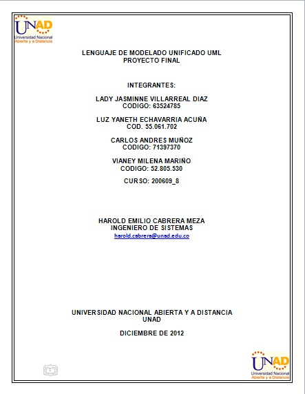 TIENDA ELECTRIC: Portada Integrantes UNAD