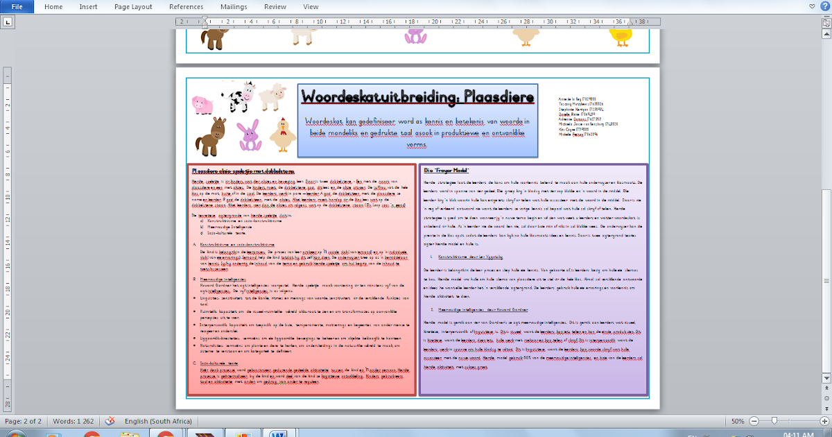 Afrikaans Geletterdheids Bronne: Woordeskat Uitbreiding