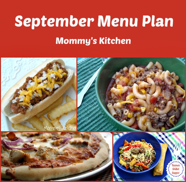 September Menu Plan 2013 — Mommy's Kitchen
