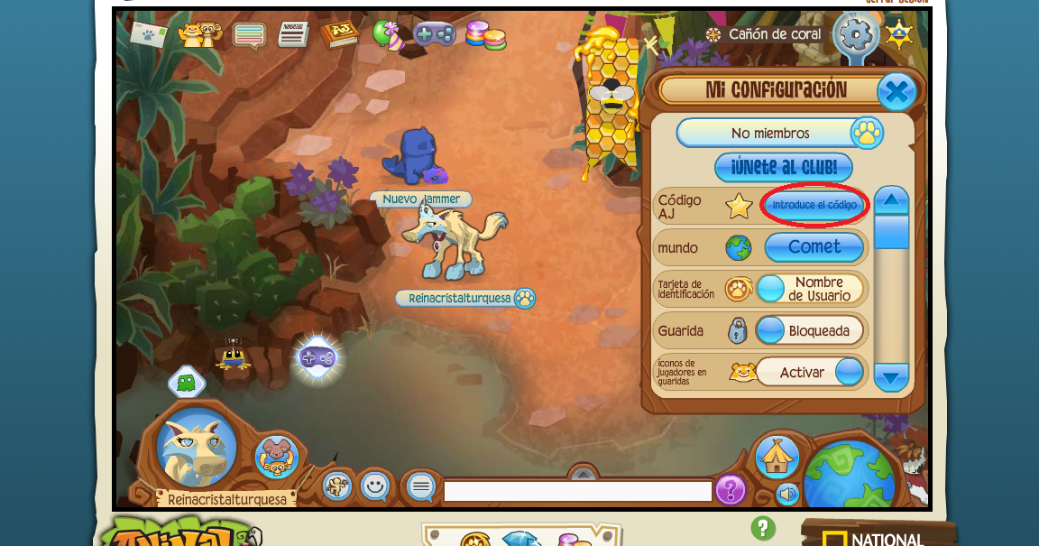 Codigos de Animal Jam!