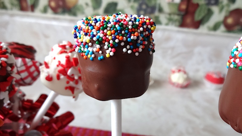 Paletas de bombon con chocolate - Imagui
