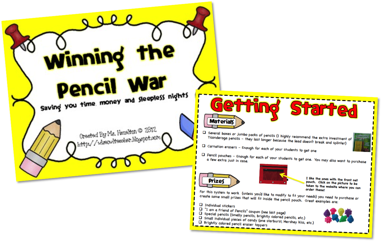 Teacher Times Two: You Oughta Know About Winning The Pencil War