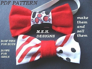 HECTANOOGA PATTERNS: CUTE BOW TIES!