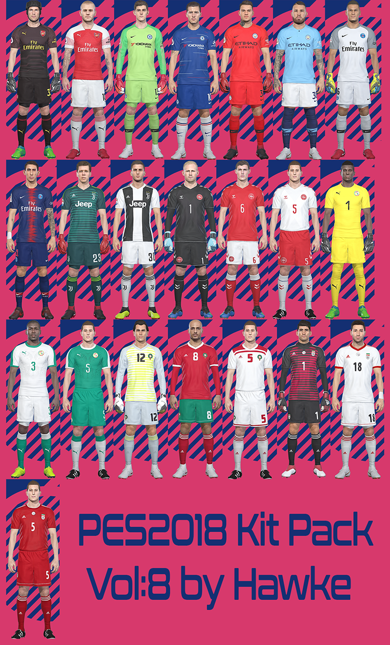 PES 2018 Kit Pack Vol:8 by Hawke