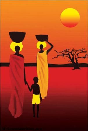 As mais belas pinturas africana ~ Arte da África ~ Pinturas do AUwe