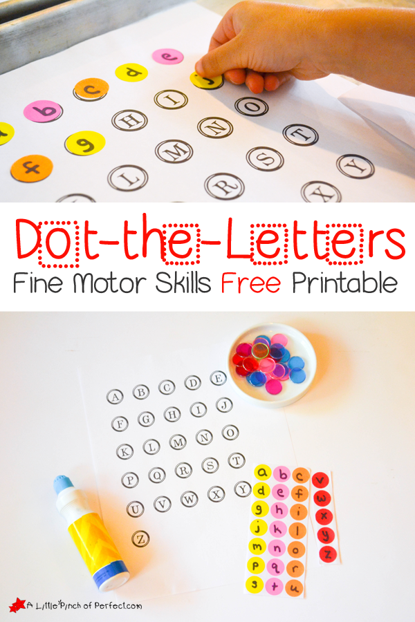 Dot-the-Letters: Printable Activity for Kids - A Little Pinch of Perfect
