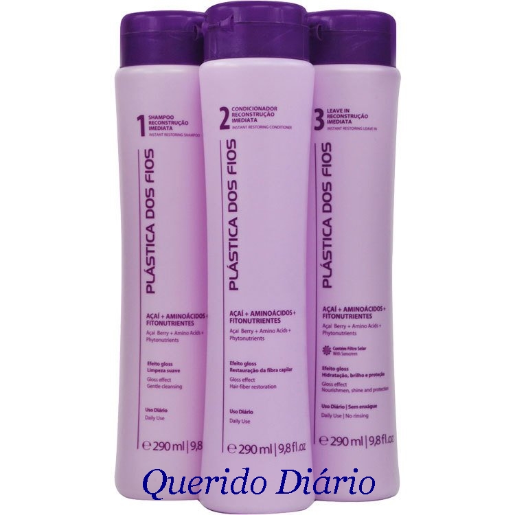 Testei: Cadiveu plástica dos fios Shampoo , condicionador e live-in ...