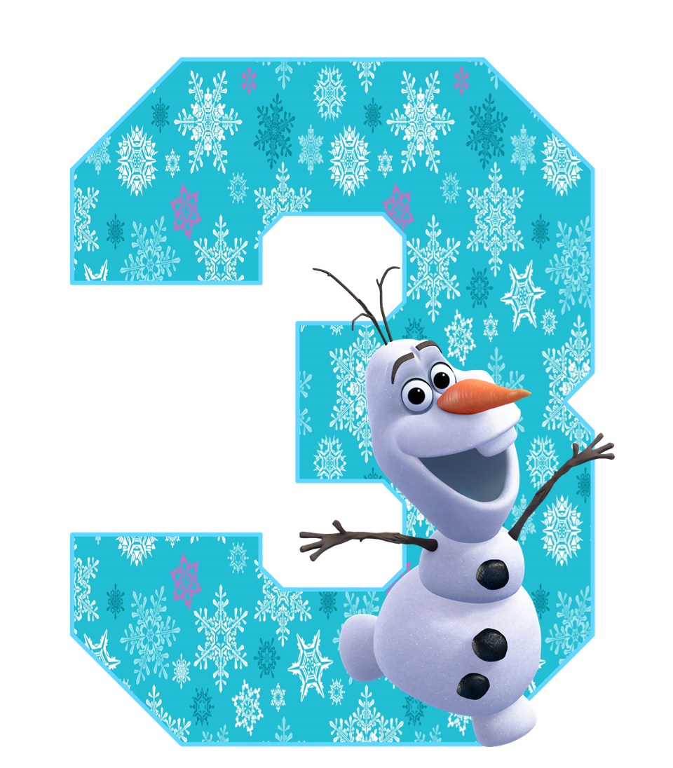 Kits imprimibles gratis : Números de Frozen