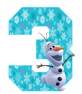 Kits imprimibles gratis : Números de Frozen
