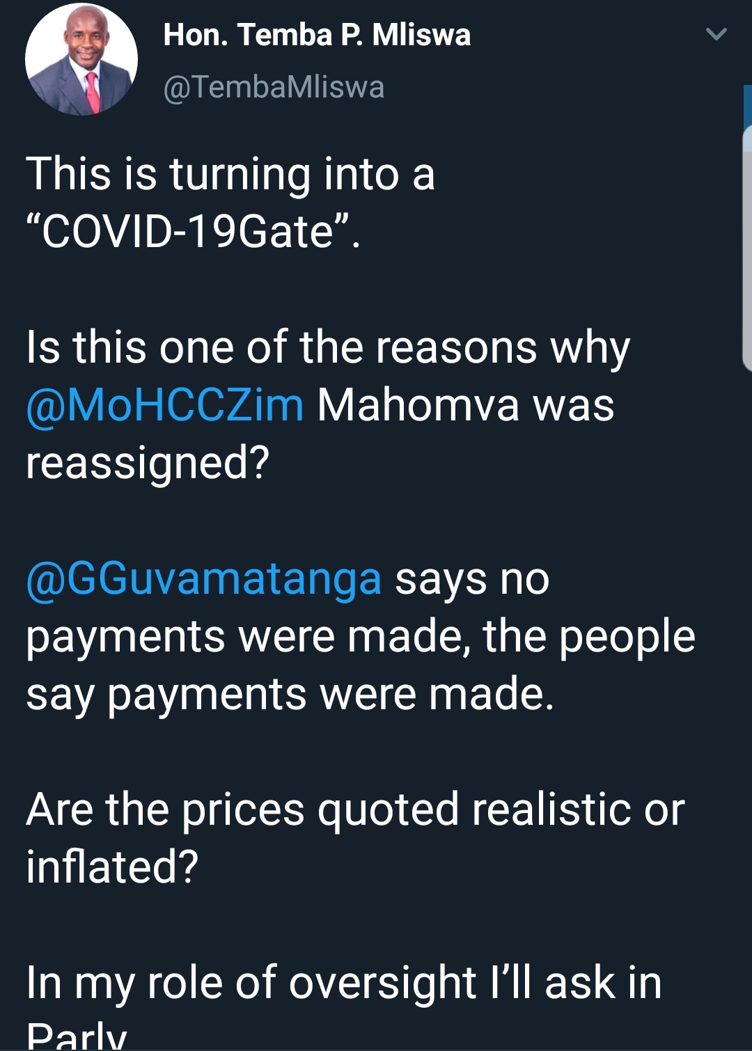 OUTRAGE OVER US$28 MASK | Mafaro