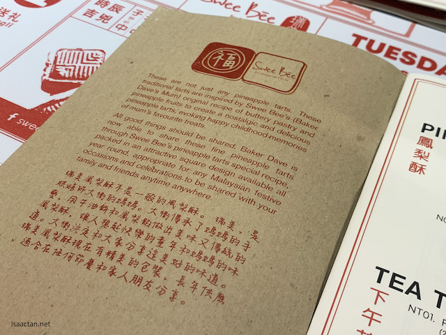 Isaactan.net: Swee Bee Pineapple Tarts @ Swee Bee Cafe by Baker Dave ...