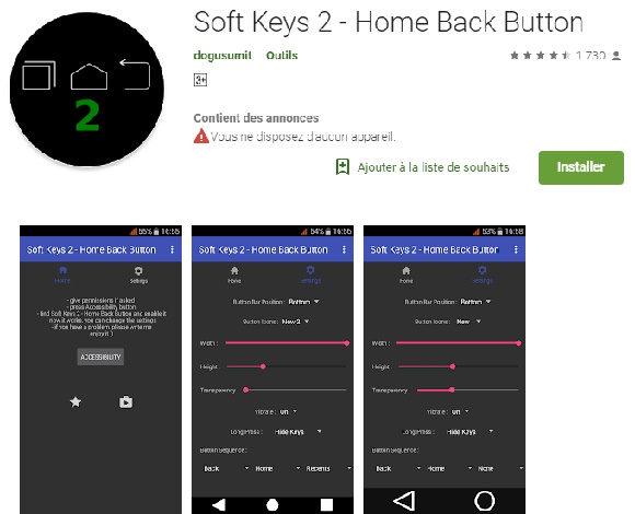 Comment Ajouter Bouton Home / Retour sur Android Sans Root (Méthode 3)